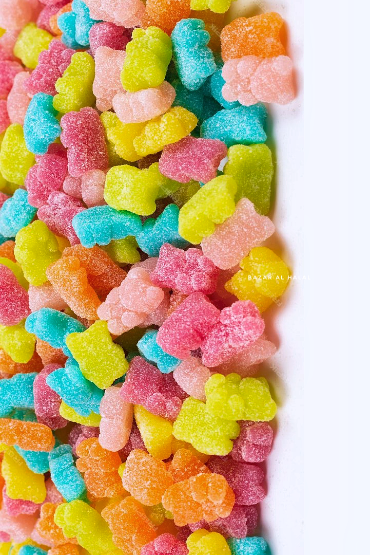 Halal Sour Neon Gummy Bears – Bazar Al Haya