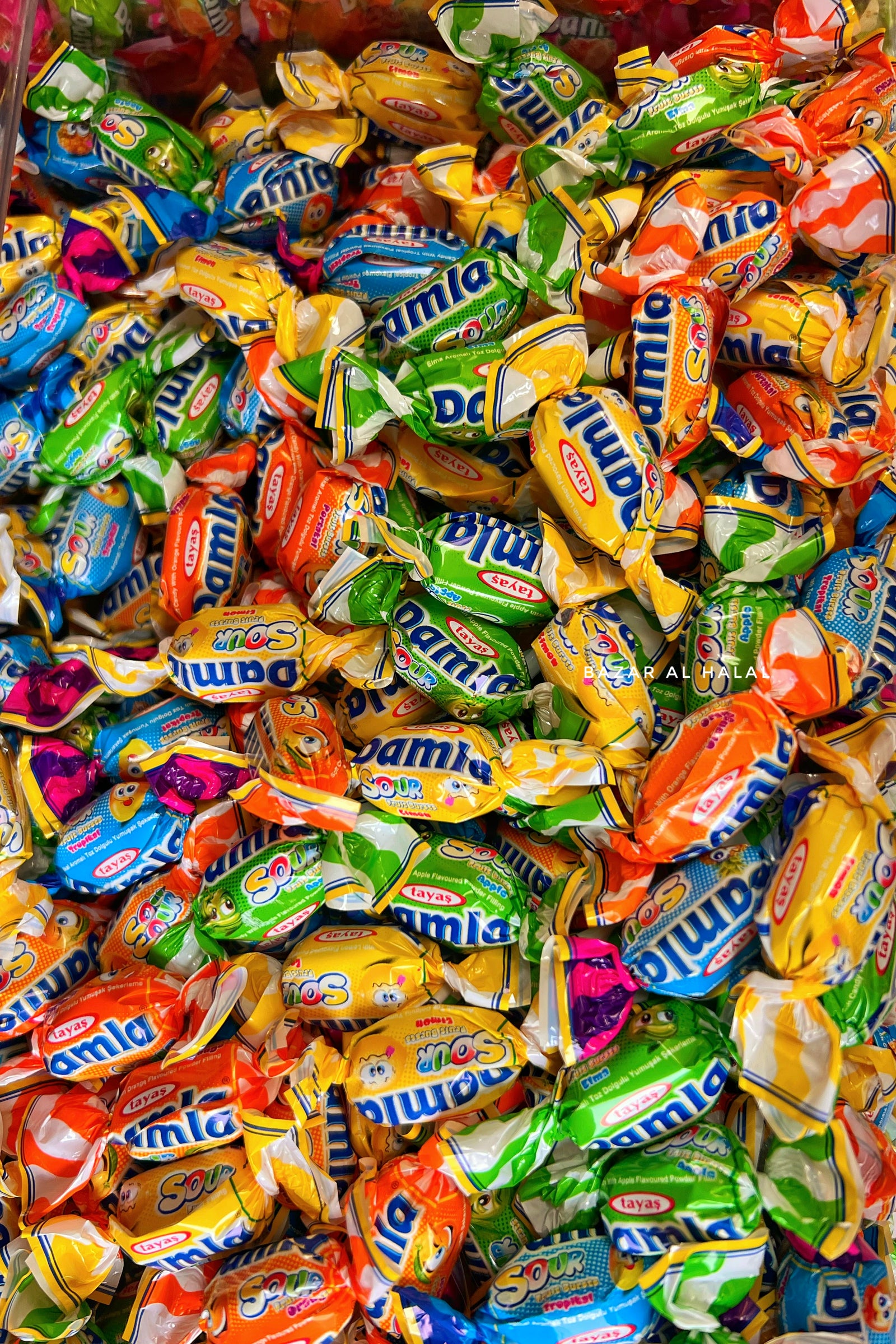 Halal Damla Sour Soft Candy Fruit Flavor Assortments