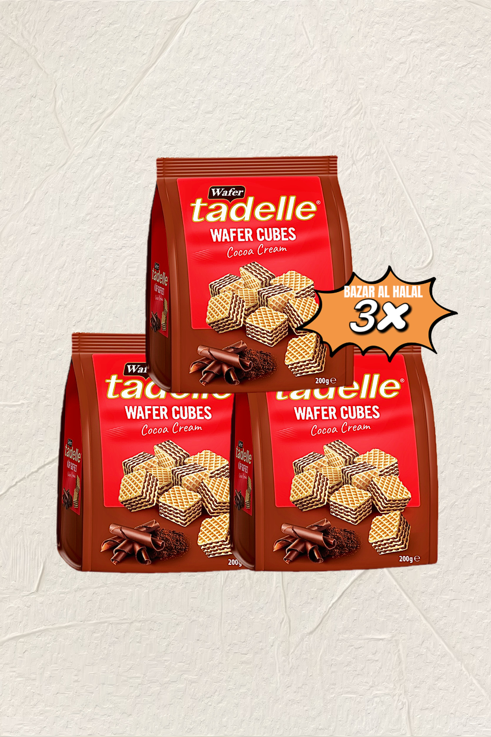 3 Pack Tadelle Wafer Cubes - Cocoa Cream – Bazar Al Haya