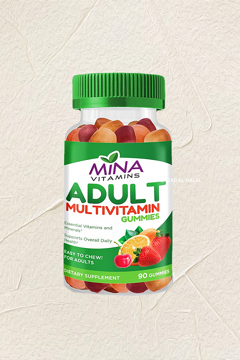 Halal Mina Adult Multivitamin - Vegetarian, Non-GMO, Gluten Free 90ct ...