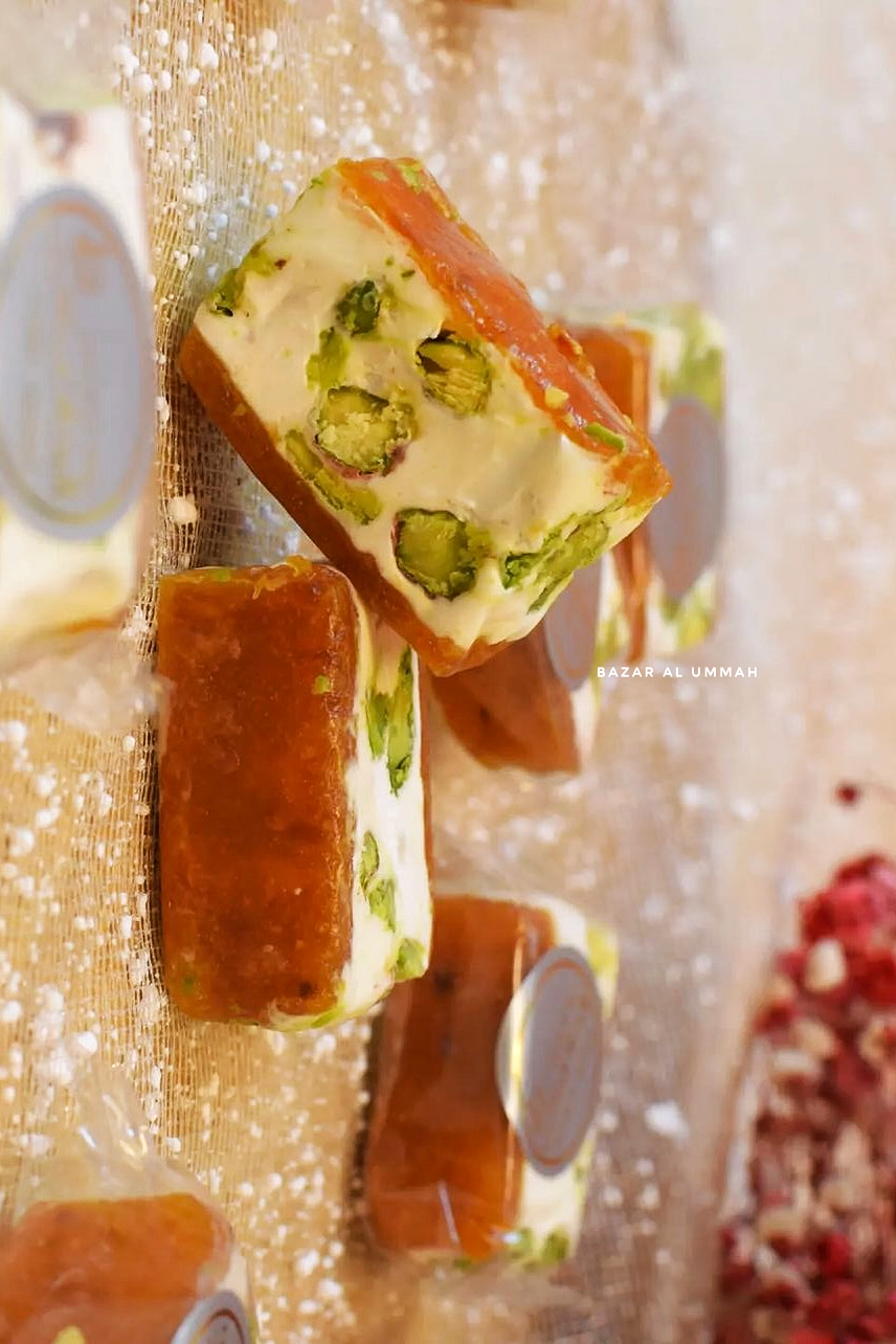 Halal Turkish Delight - Malban Nougat Apricot With Pistachios – Bazar ...