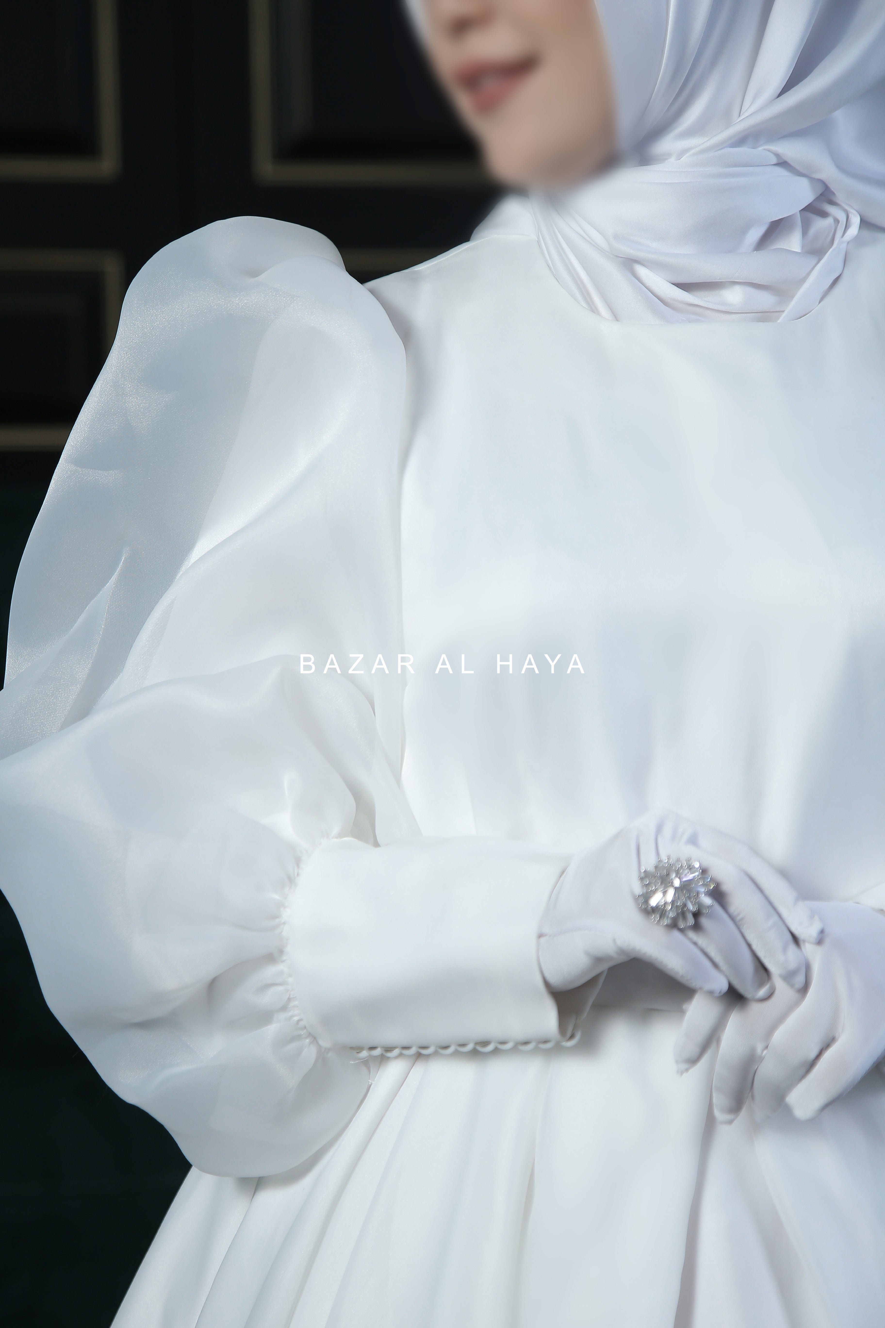 Hanifa Bridal Wedding Dress In Organza & Silk - For Walima & Wedding ...